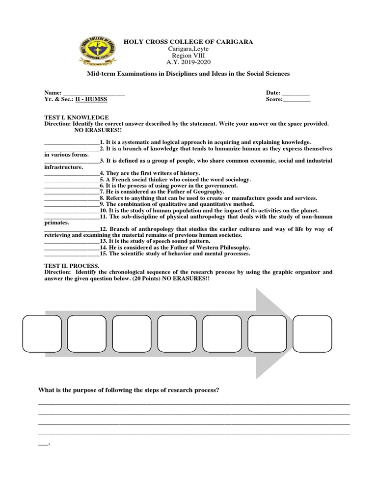 11 Humss Exam | PDF | Social Science | Anthropology