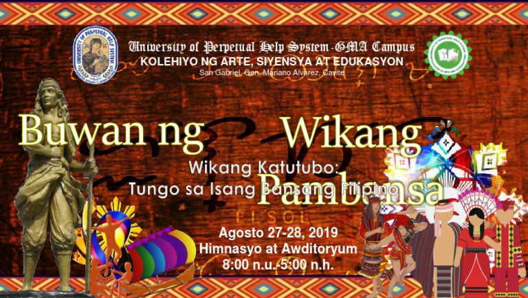 Buwan NG Wika Tarpaulin | PDF