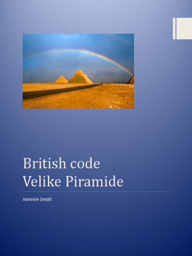 Antonio Jonic - British Code Velike Piramide | PDF
