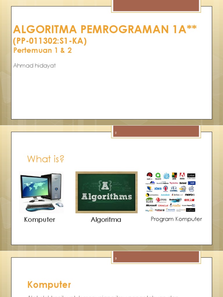 Algoritma dan Pemrograman Dasar | PDF | Metode & Bahan Ajar | Komputer