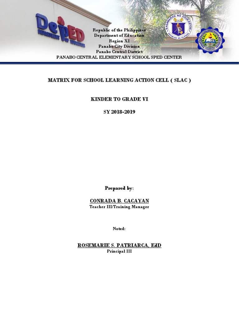 Slac Training Design | PDF | Teachers | Educational Technology