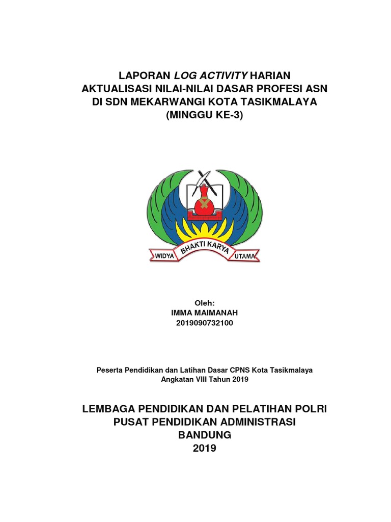 Contoh Log Activity Harian Guru | PDF | Karier & Perkembangan