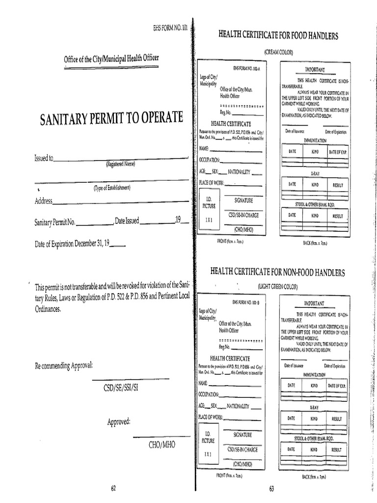 Chapter 3 Sanitary Permit Requirements PDF | PDF