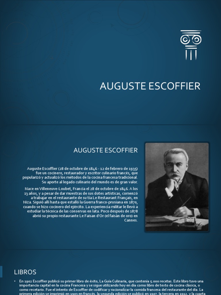Augusto Escoffier | PDF | Cocinando | Comida y bebida