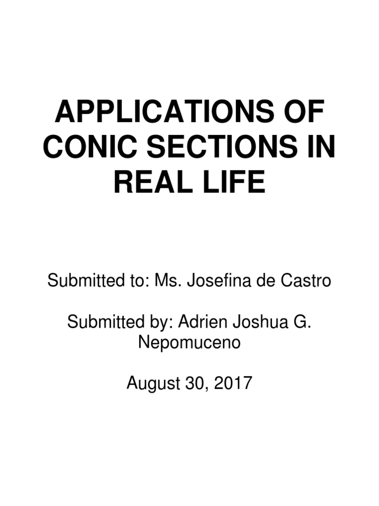 Applications of Conic Sections in Real Life | Trajectory | Ellipse