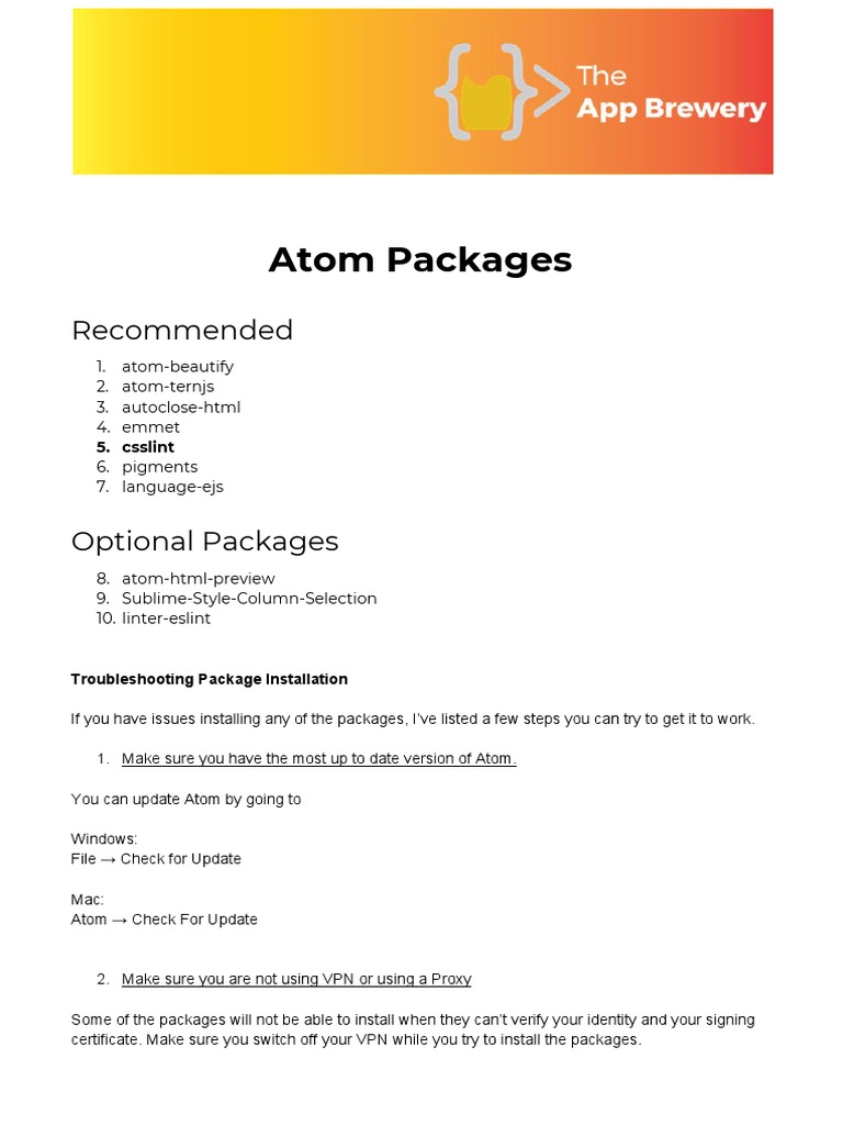 Atom Packages | PDF | Computers
