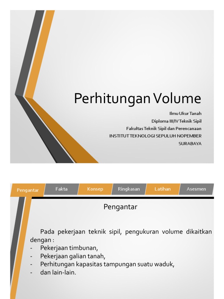 Metode Pengukuran Volume Tanah | PDF