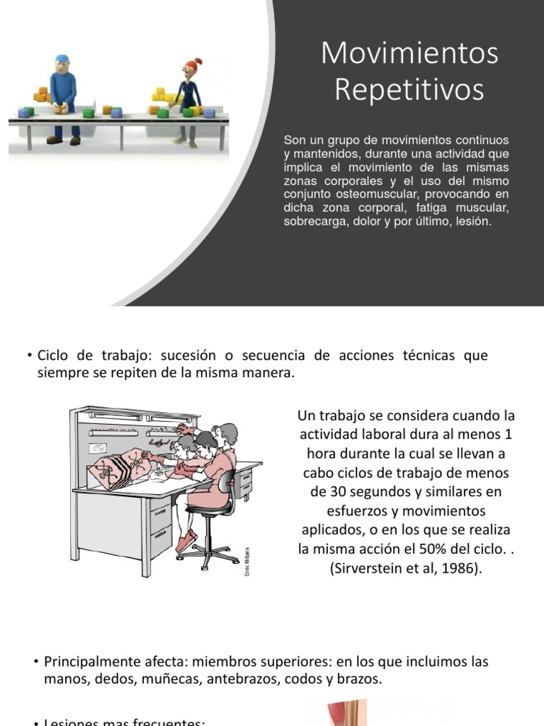 Movimientos Repetitivos | PDF | Ciencias de la Salud | Epidemiología