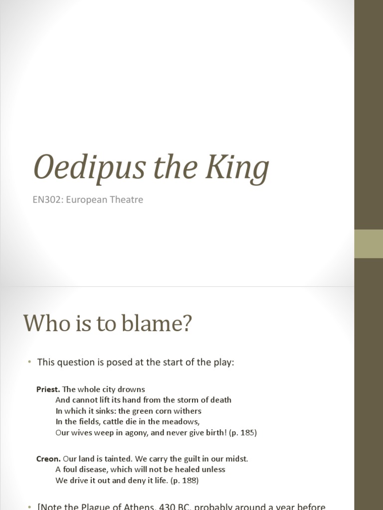 Oedipus The King Rex | PDF | Oedipus