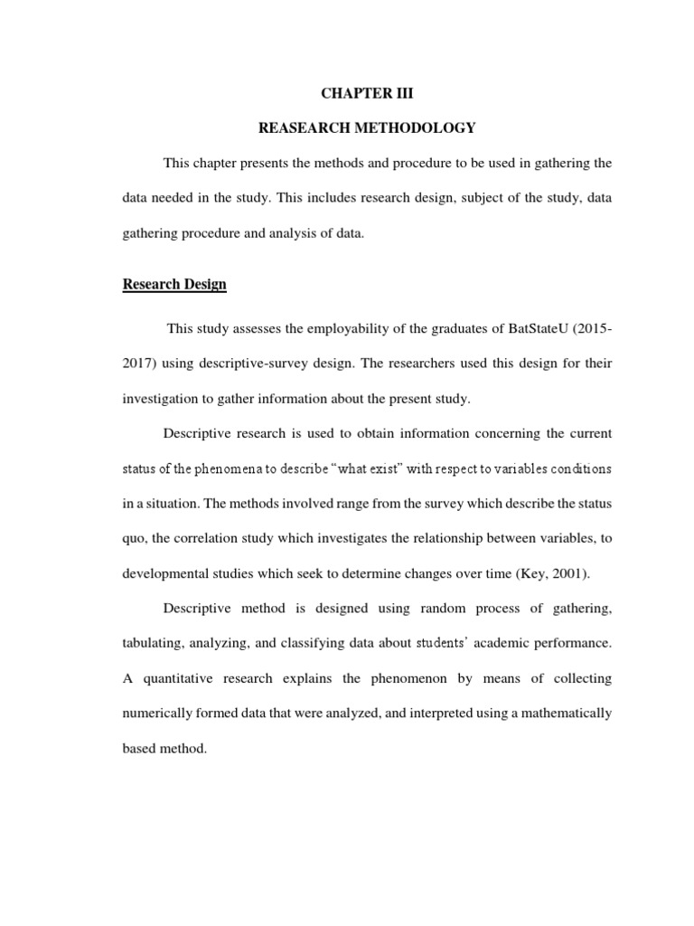 Chapter 3 | PDF | Survey Methodology | Sampling (Statistics)