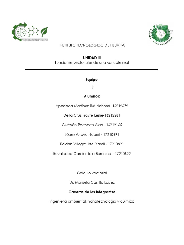 Unidad 3 Calculo Vectorial | PDF | Vector Euclidiano | Aceleración