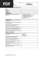 Contoh Exit Clearance | PDF