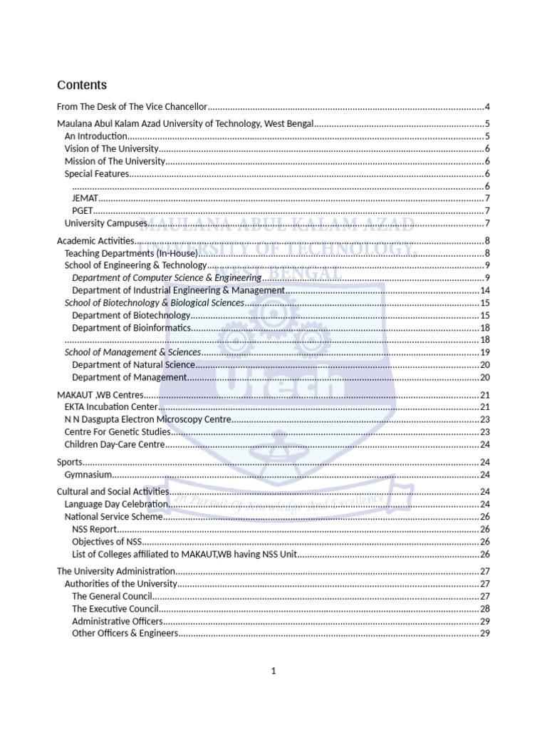 WBUT Annual Report 2015-2016 PDF | PDF | Biotechnology | University