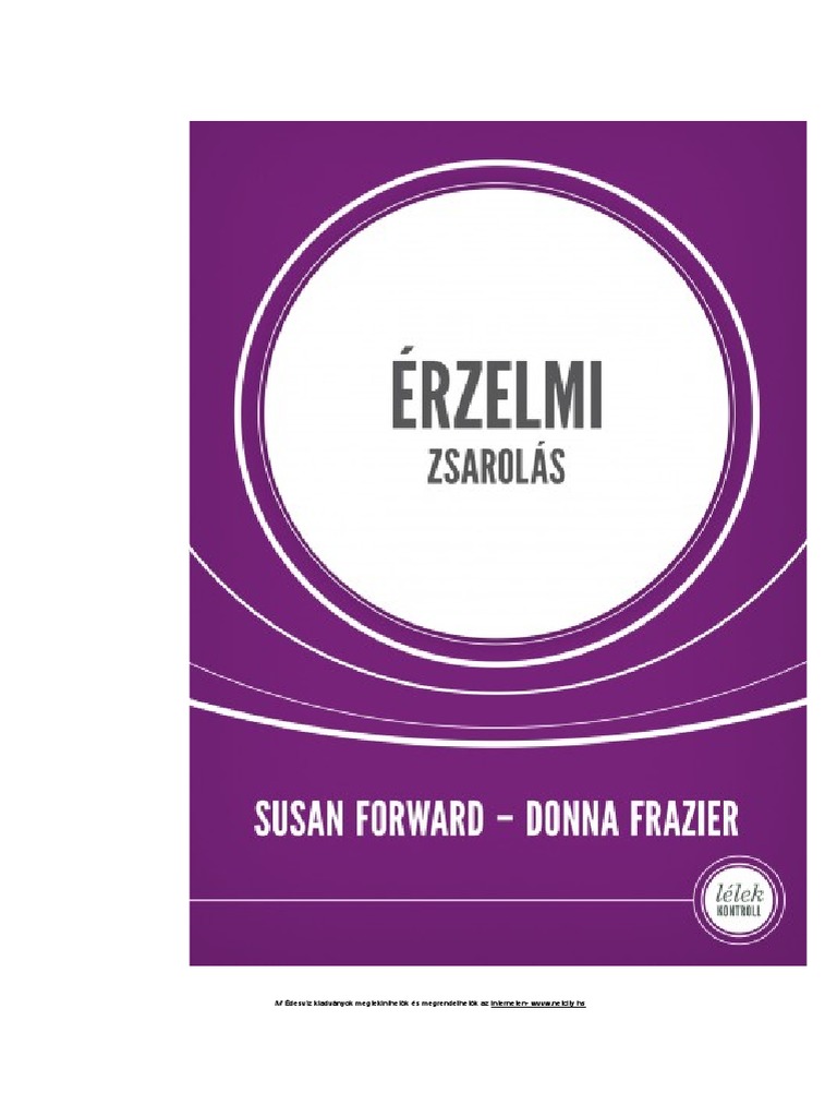 Susan Forward - Érzelmi Zsarolás