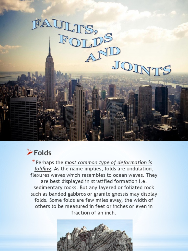 Folds Faults and Joints | PDF | Fault (Geology) | Earthquakes