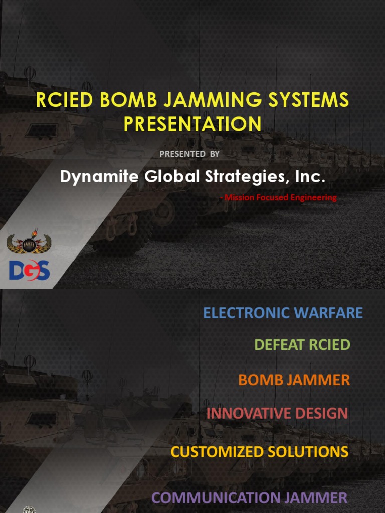 2019 RCIED Bomb Jammer Counter-IED Presentation by DGS | PDF ...