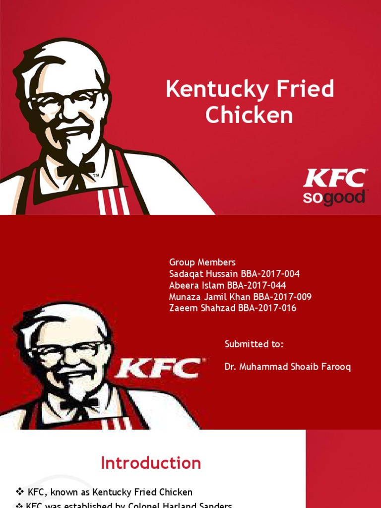 KFC Final Slides | PDF | Cuisine | Supply Chain Management