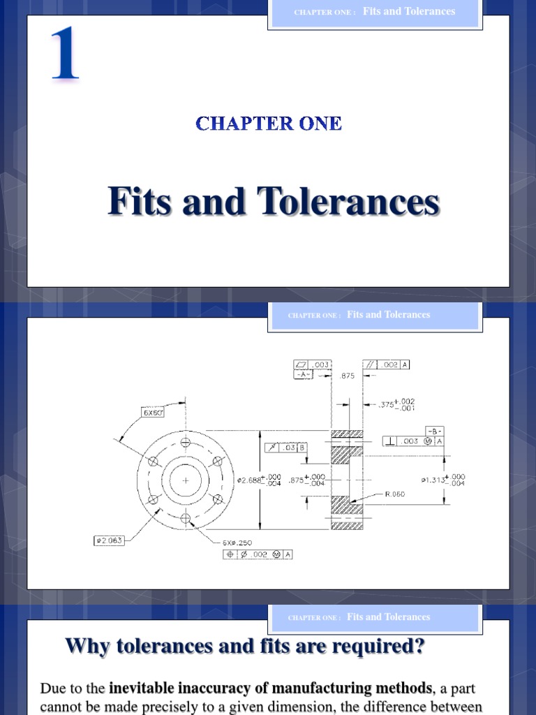 Chapter 1 (Fits and Tolerance) | PDF | Engineering Tolerance ...