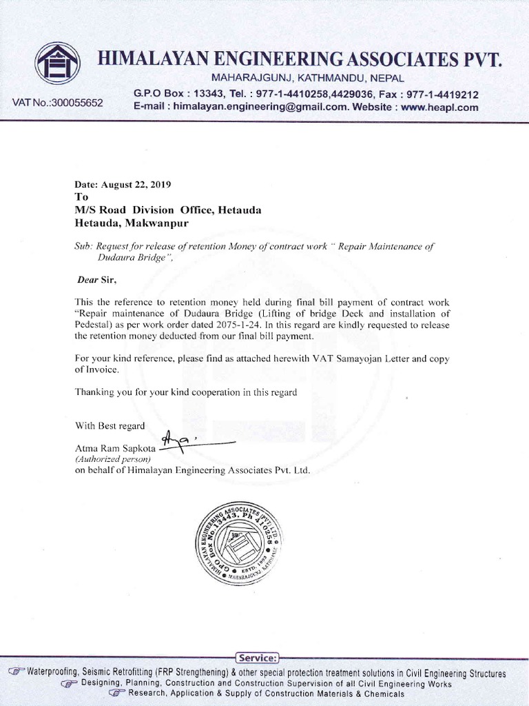 Dudaura Bridge Contract | PDF | Payments | Money