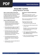 Fortifying Breast Milk with Formula | PDF | Teaspoon | Milk