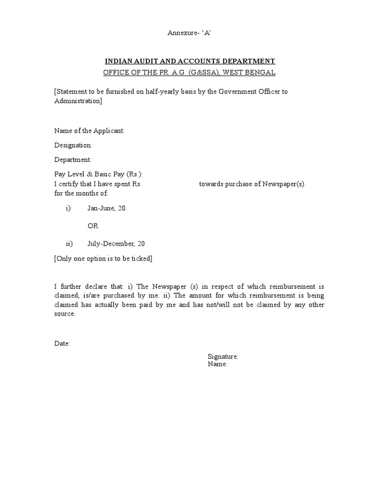 Revised Newspaper BILL FORMAT | PDF