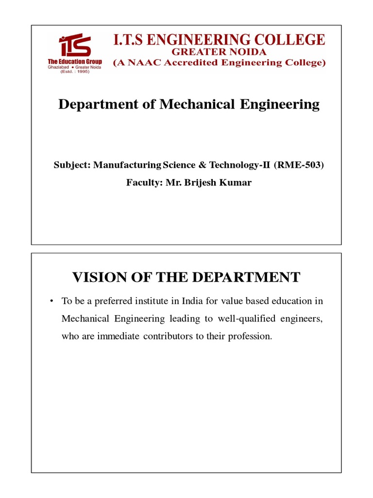 MST II Notes | PDF | Wear | Machining