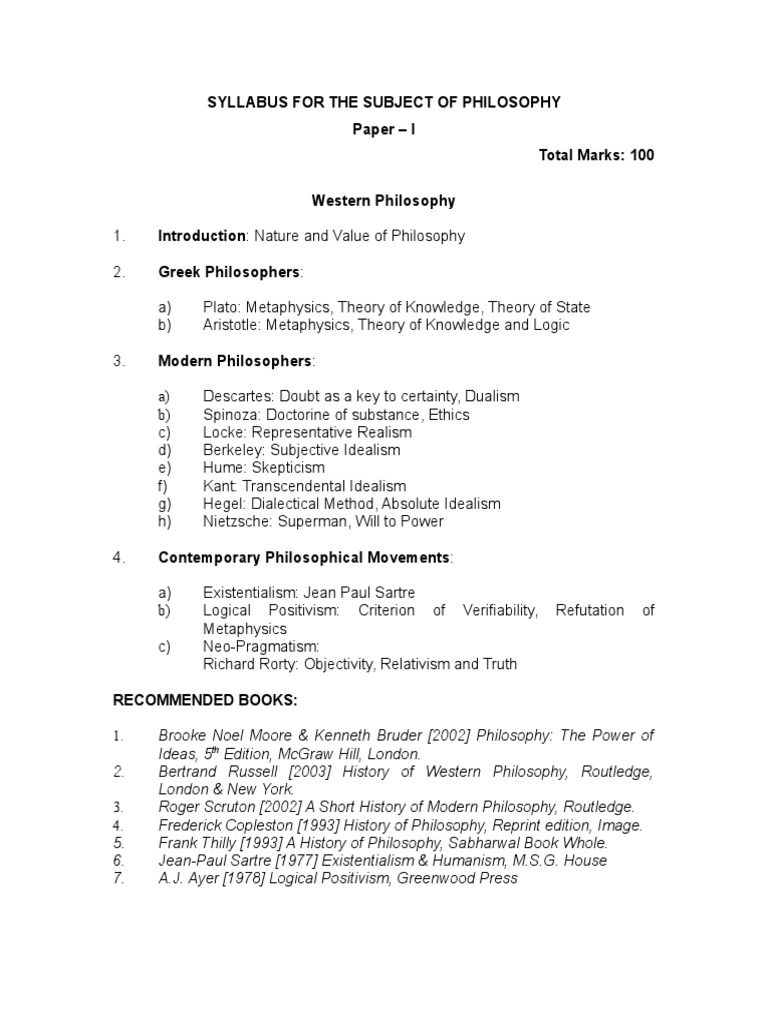 A Comparative Analysis of Western and Muslim Philosophies: An Overview ...