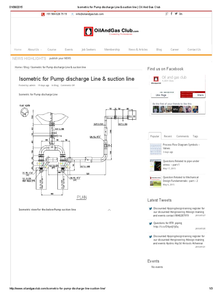 Isometric For Pump Discharge Line and Su PDF | PDF | Pump | Mechanical ...