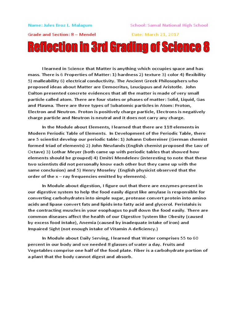 Science - Reflection | Download Free PDF | Mitosis | Matter