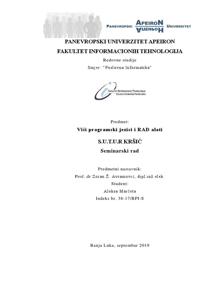 Visi Programski Jezici I RAD Alati | PDF