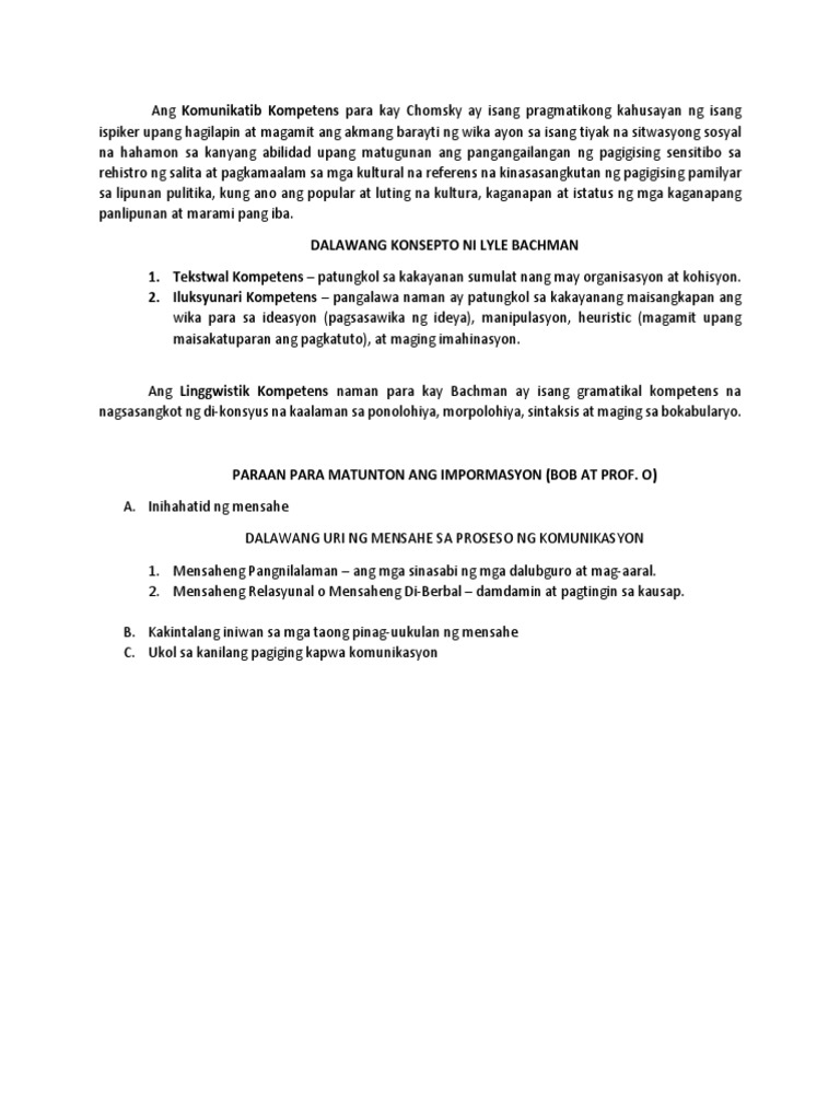 Imahinatibo at Kompetens | PDF