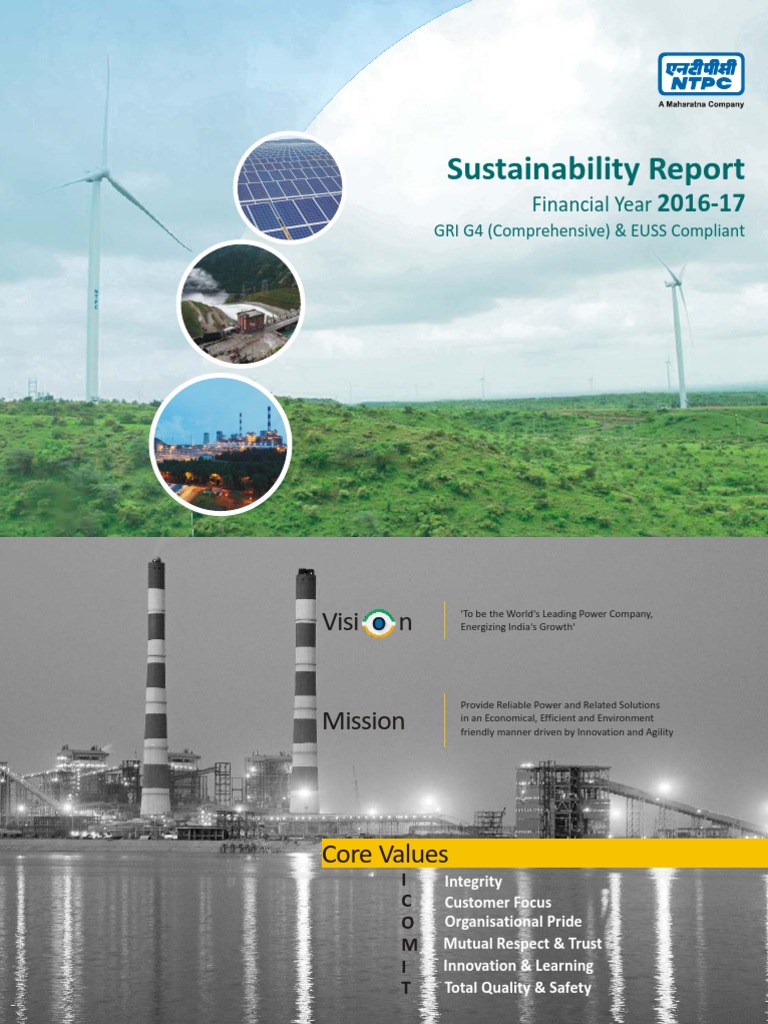NTPC Sustainability Book All Pages PDF | PDF | Sustainability ...
