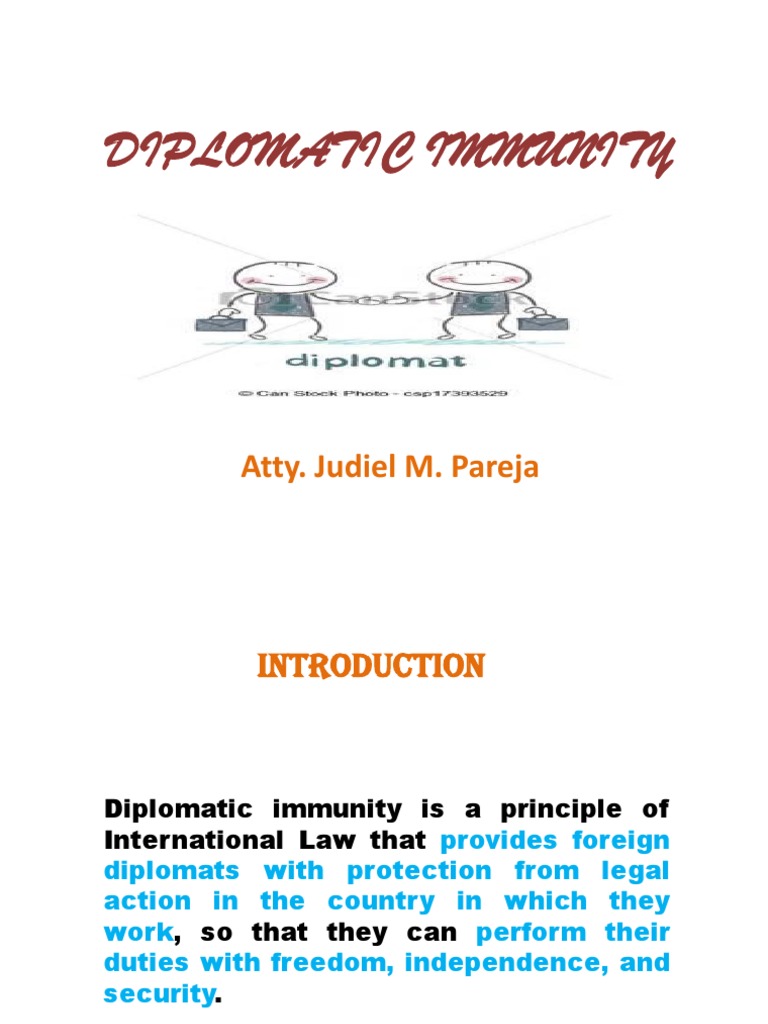 Diplomatic Immunity | PDF | Diplomatic Mission | Sovereign State