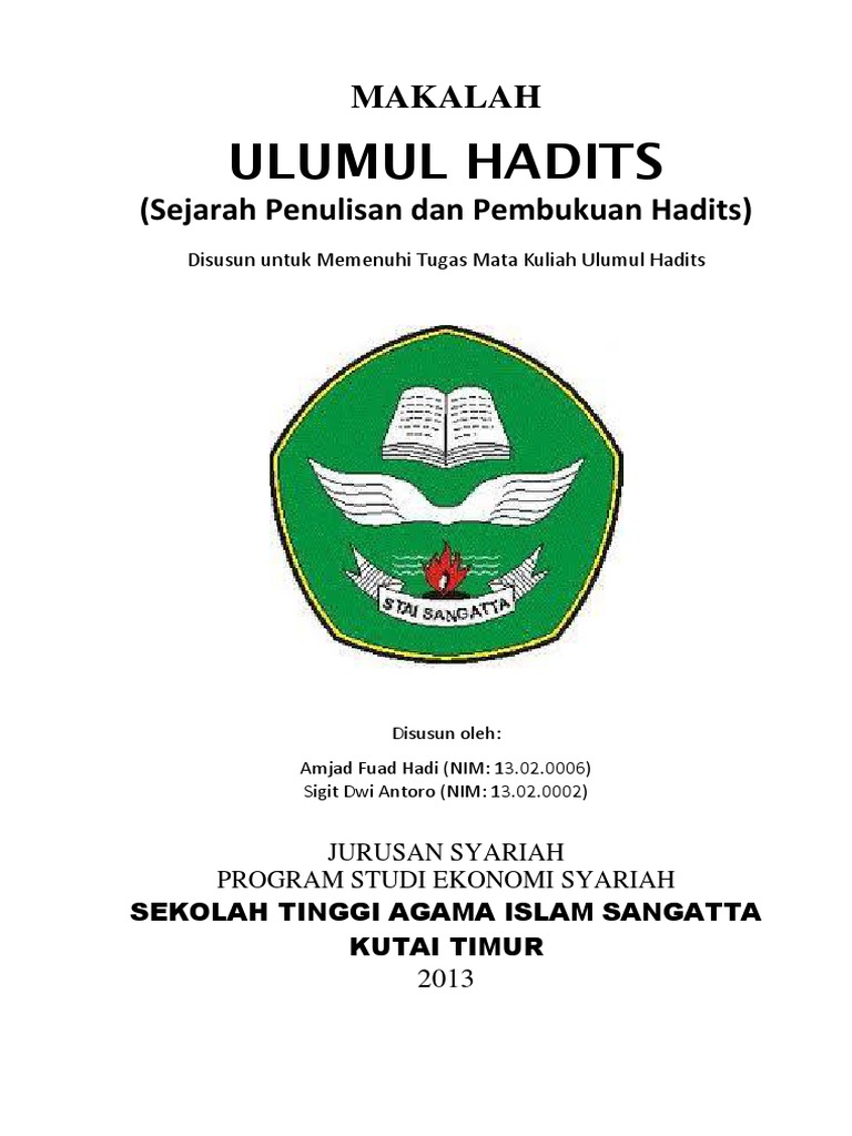 ILMU HADITS Sejarah Penulisan Dan Pembuk | PDF