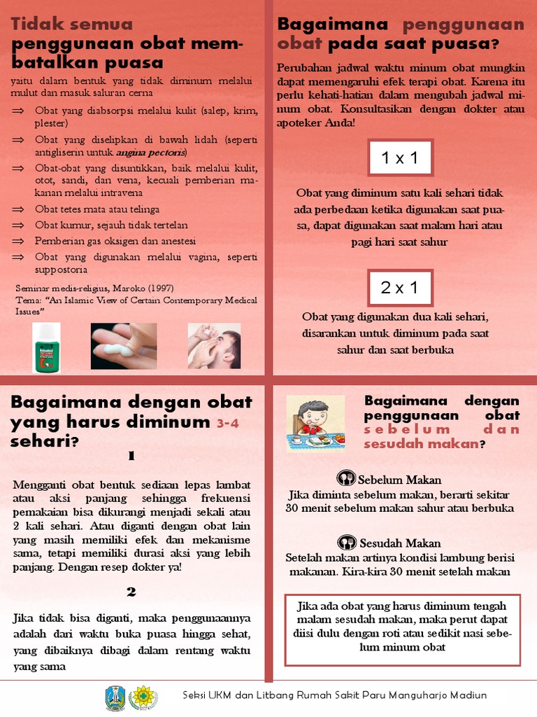 Leaflet Penggunaan Obat | PDF