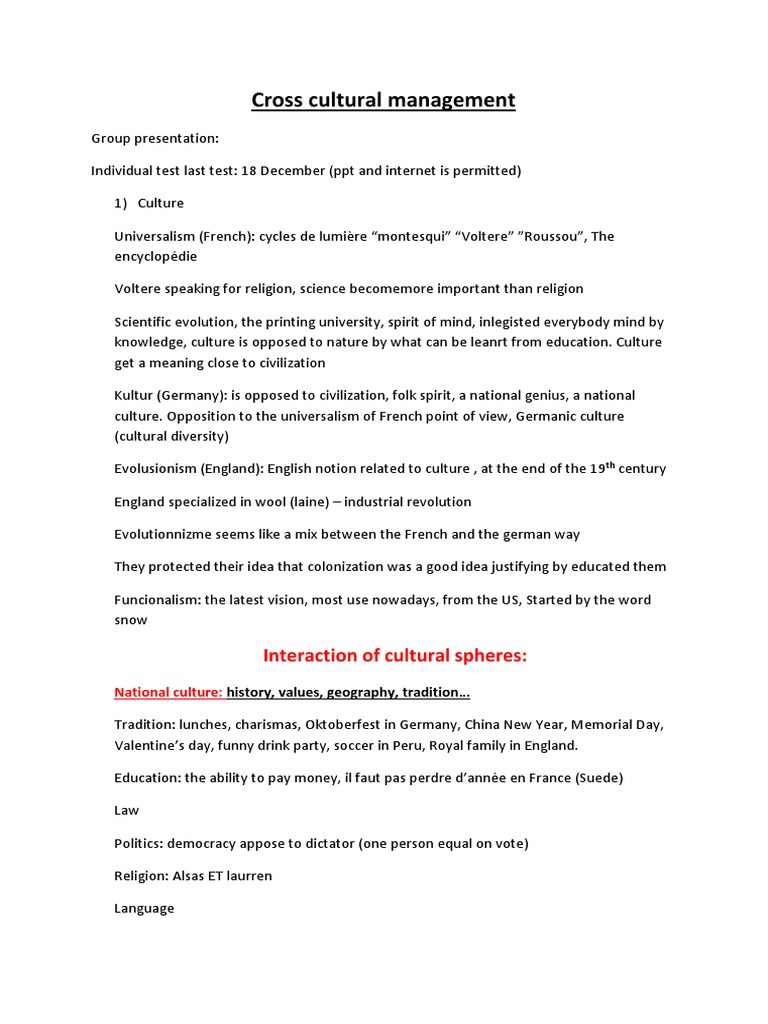 Cross-Cultural Management Insights | PDF | France | Civilization
