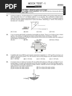 Rotational Motion (Practice Questions) | PDF | Rotation Around A Fixed Axis | Torque