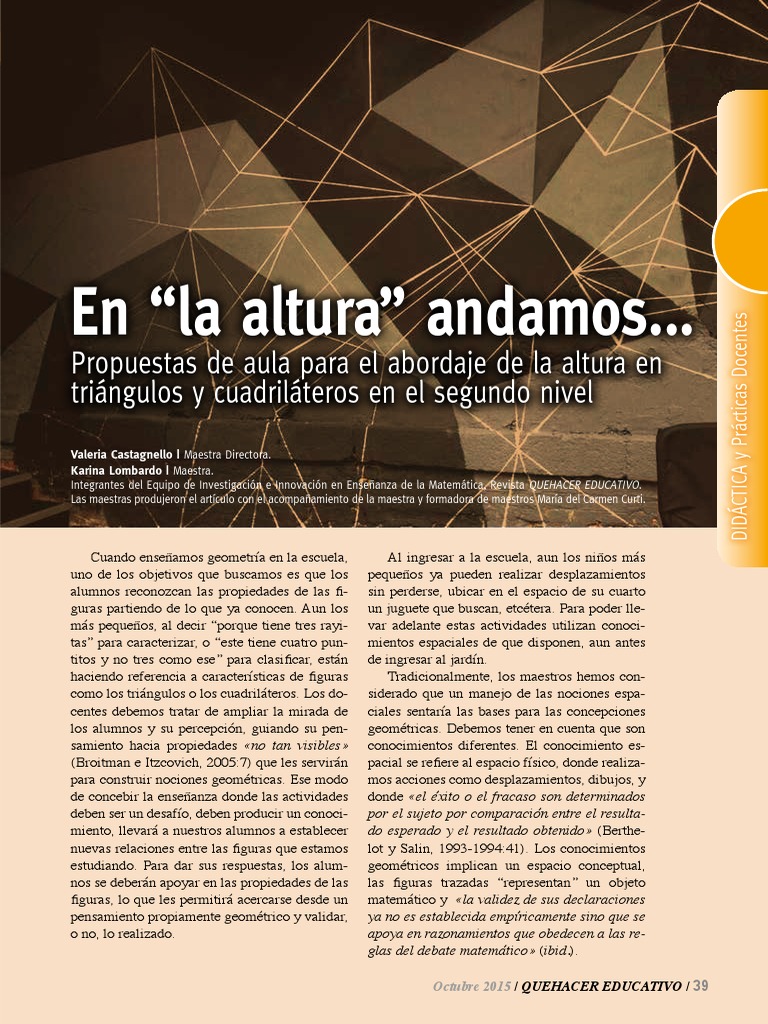 En "La Altura" Andamos... Propuestas de Aula para El Abordaje de La ...