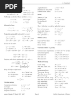 AP Physics C - Mechanics Cheatsheet (2023) | PDF | Force | Momentum