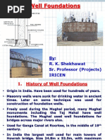 Design of Well Foundation | PDF | Bending | Friction