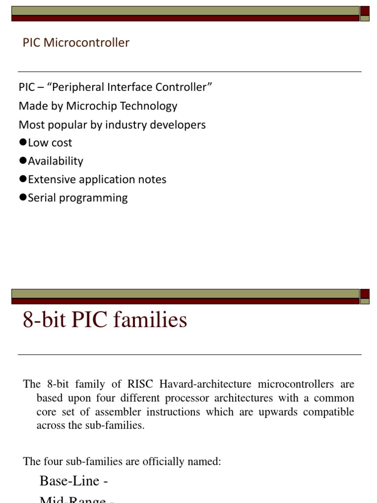 Pic18f Intro | PDF | Microcontroller | Random Access Memory
