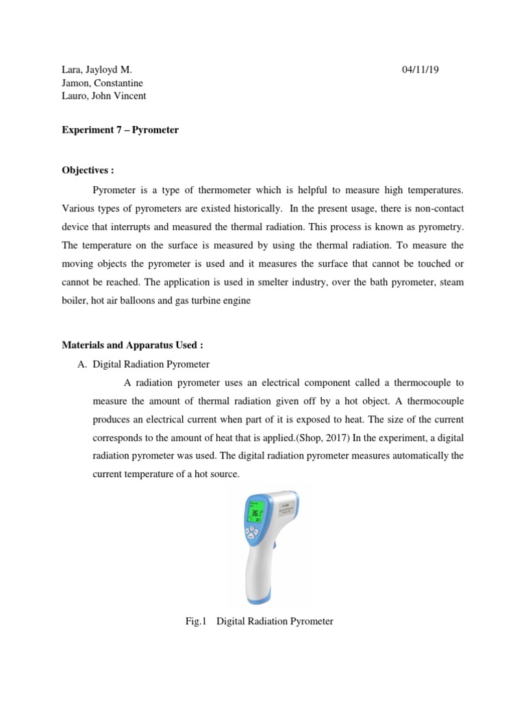 Pyrometer 2019 | PDF | Welding | Construction