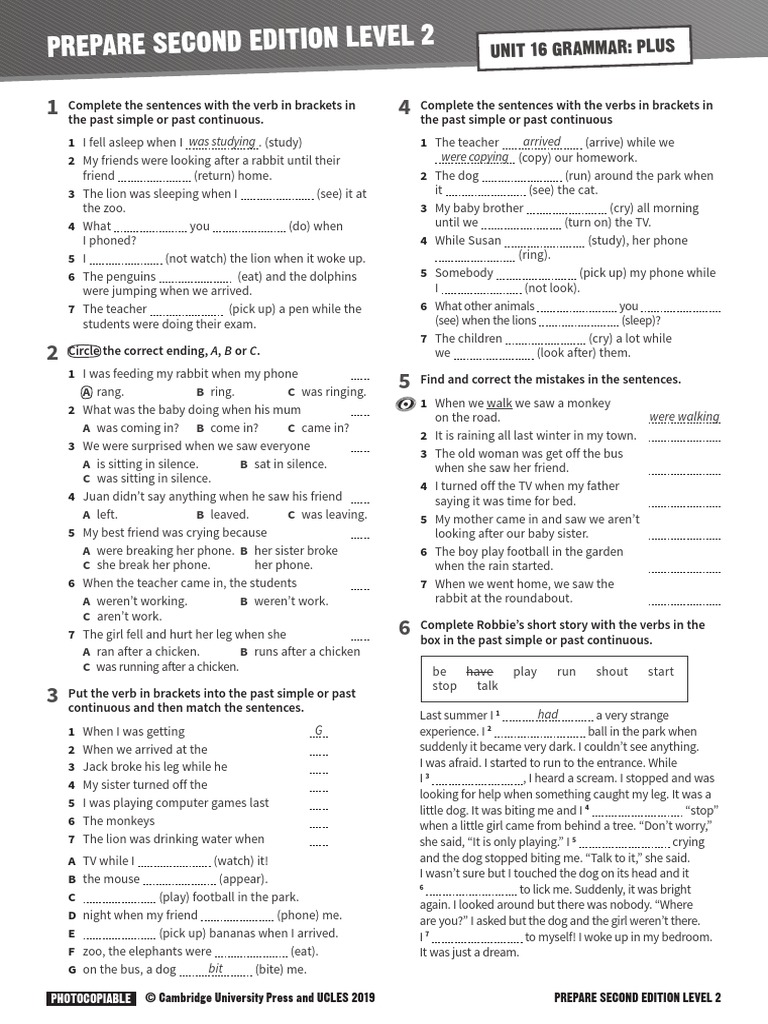 PREPARE 2 Grammar Plus Unit 16 PDF | PDF