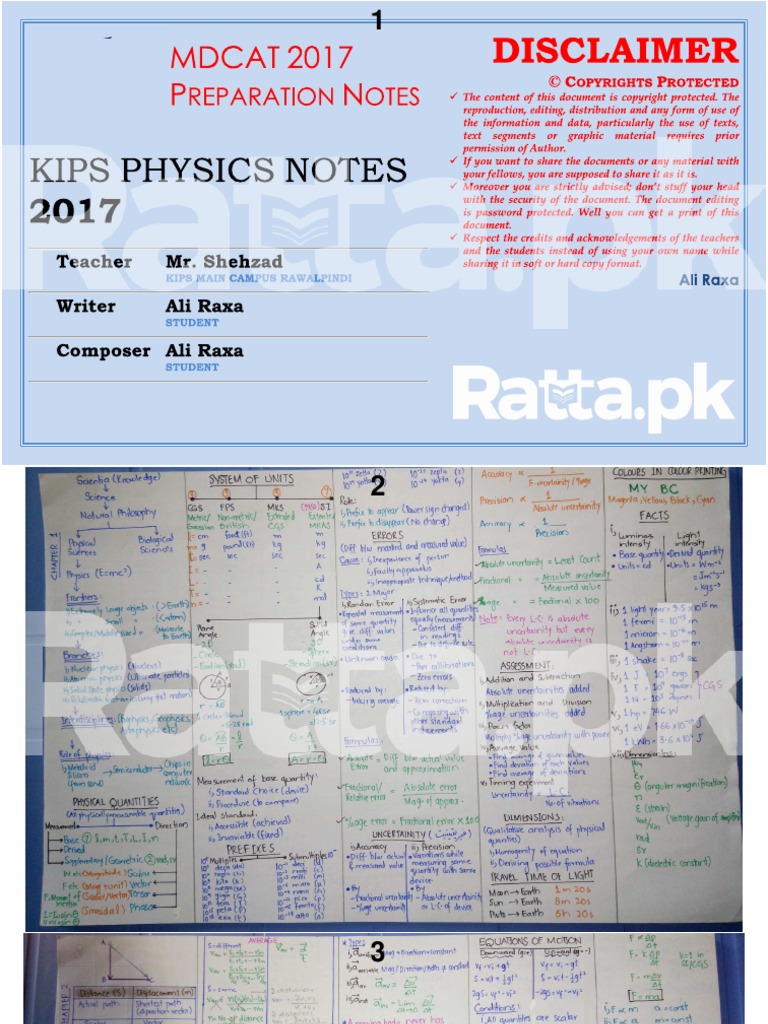 Mdcat Notes Kips | PDF