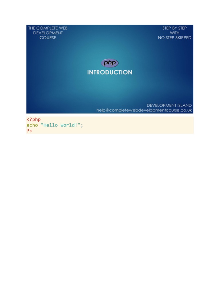 Php Tutorial Course Pdf Php Boolean Data Type 