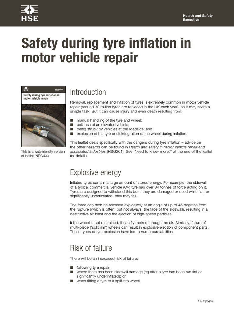 Safety During Tyre Inflating | PDF | Wheel | Tire
