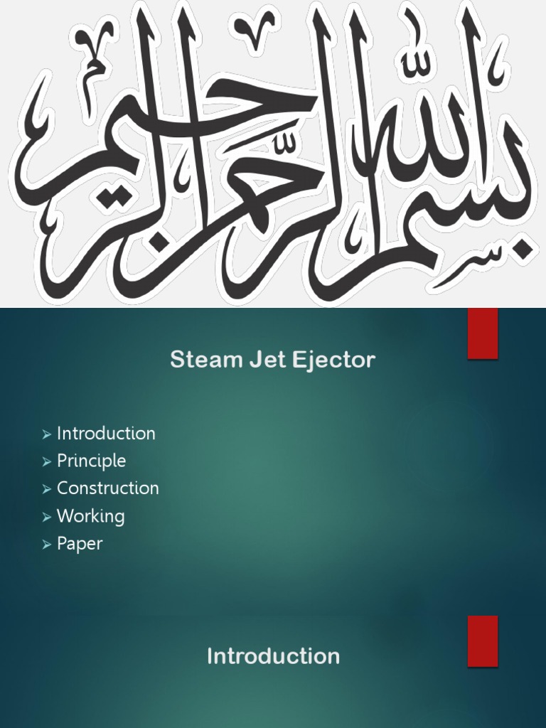 Steam Jet Ejector Working Principle | PDF | Nozzle | Soft Matter