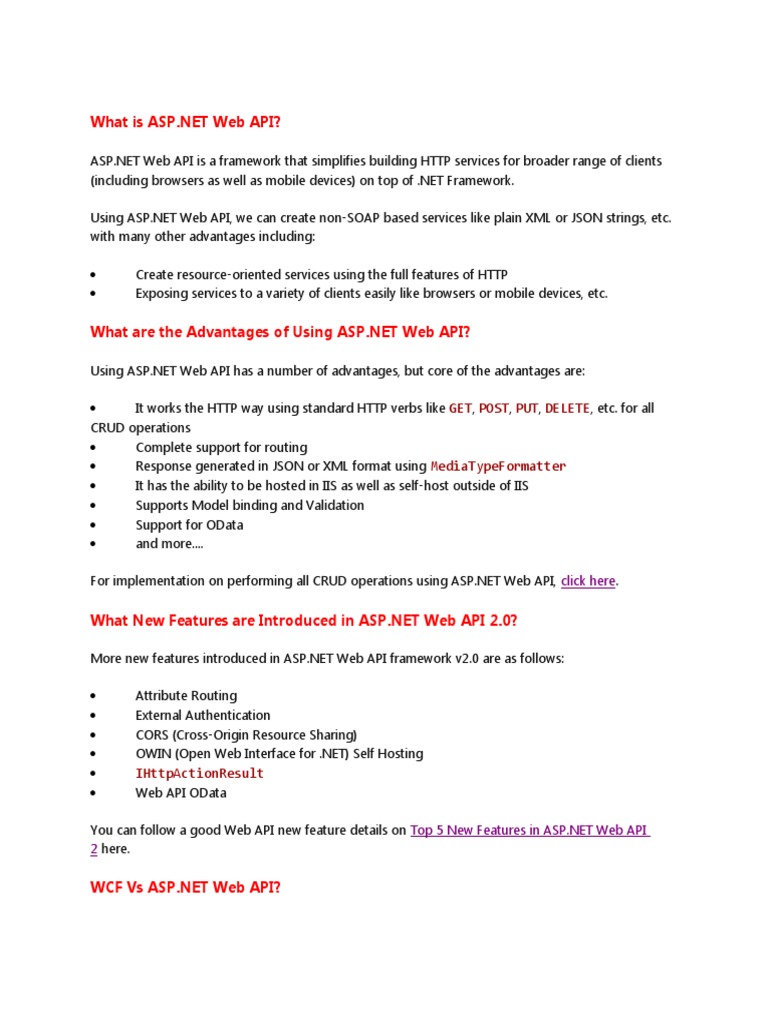 Web Api | PDF | Representational State Transfer | Windows Communication ...