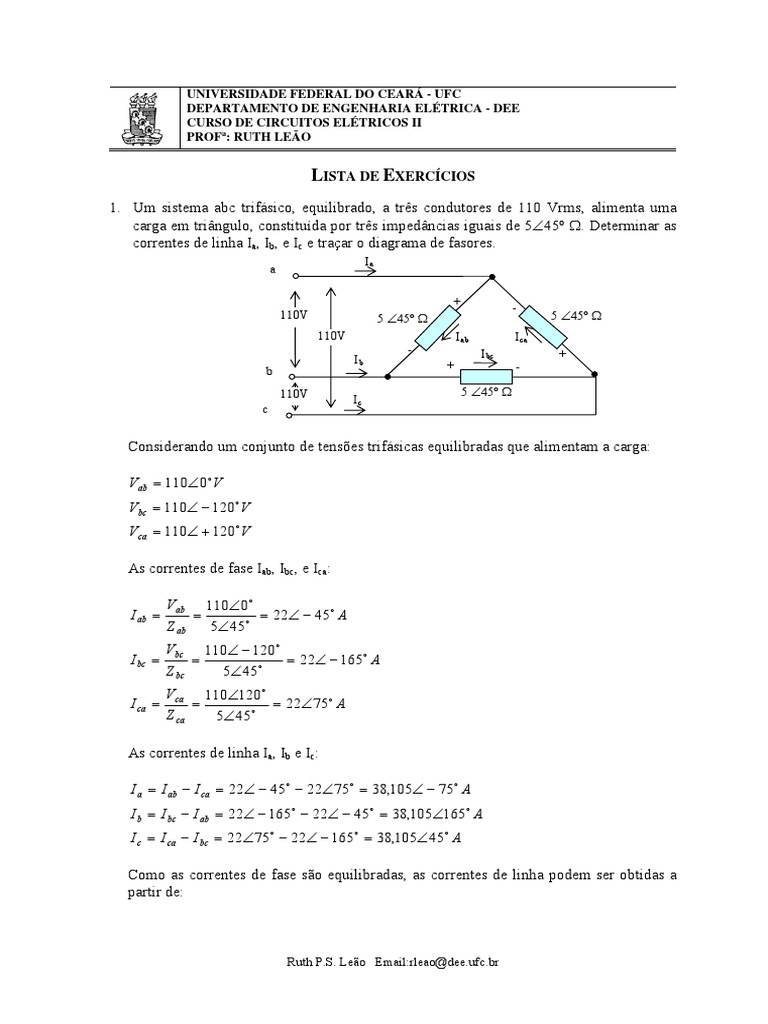 Exercicios 2009 Cap7 PDF | PDF | Energia elétrica | Quantidade