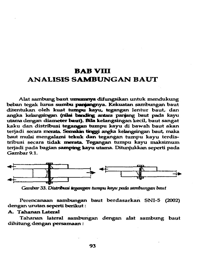 Sambungan Baut | PDF
